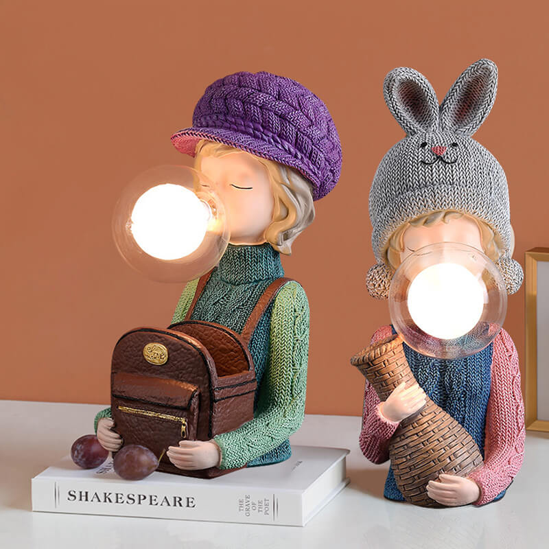 MOREUSHOP | Rabbit Ear Bubble Girl Desk Lamp – Moreushop®
