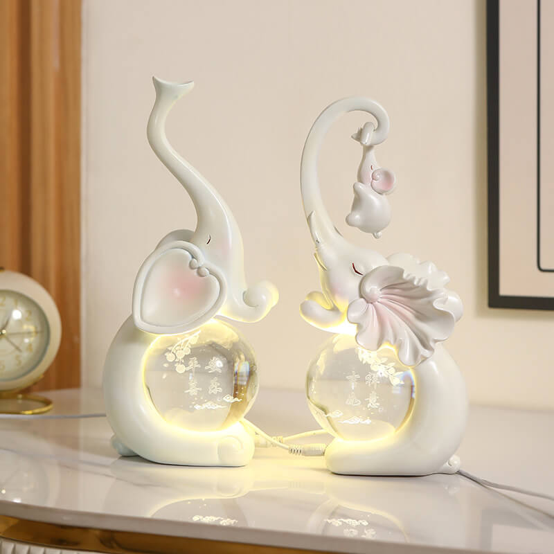 MOREUSHOP | Luminous Crystal Elephant Lamp – Moreushop®