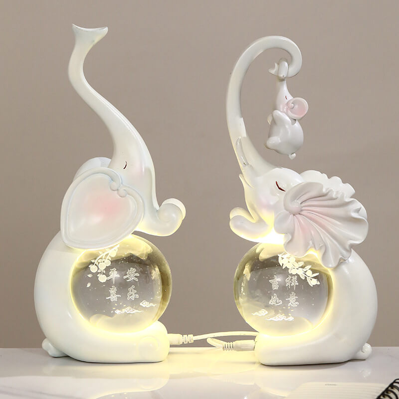 MOREUSHOP | Luminous Crystal Elephant Lamp – Moreushop®