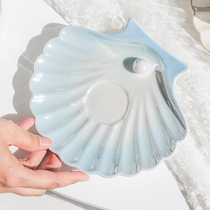 MOREUSHOP | Gradient Pearl Shell Cup And Saucer – Moreushop®