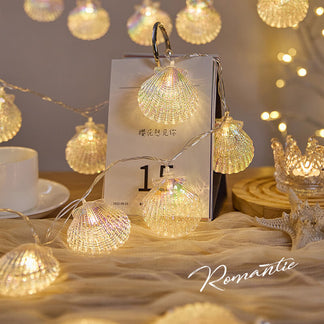 MOREUSHOP | LED Romantic Fluorescent Shell String Light – Moreushop®