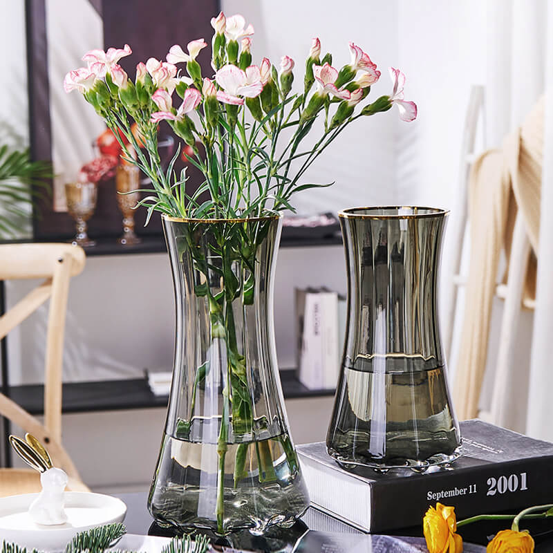 MOREUSHOP | Light Luxury Simple Glass Vase – Moreushop®