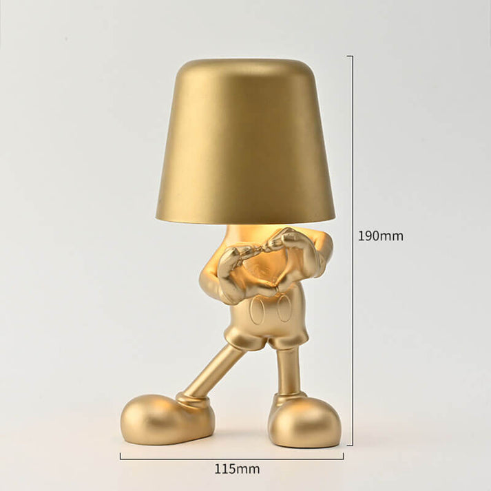 MOREUSHOP | Little Golden Man Touch Charging Desk Lamp – Moreushop®