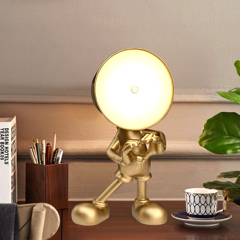 MOREUSHOP | Little Golden Man Touch Charging Desk Lamp – Moreushop®