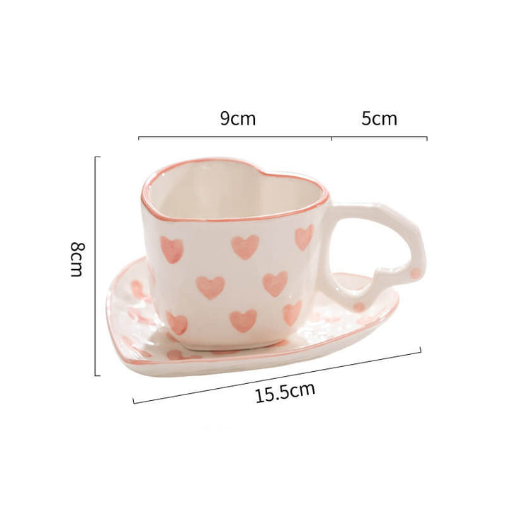 MOREUSHOP | Heart Pattern Ceramic Cup – Moreushop®