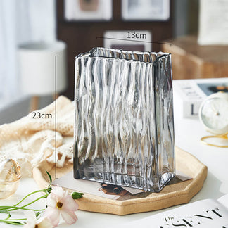 Light Luxury Portable Glass Vase – Moreushop