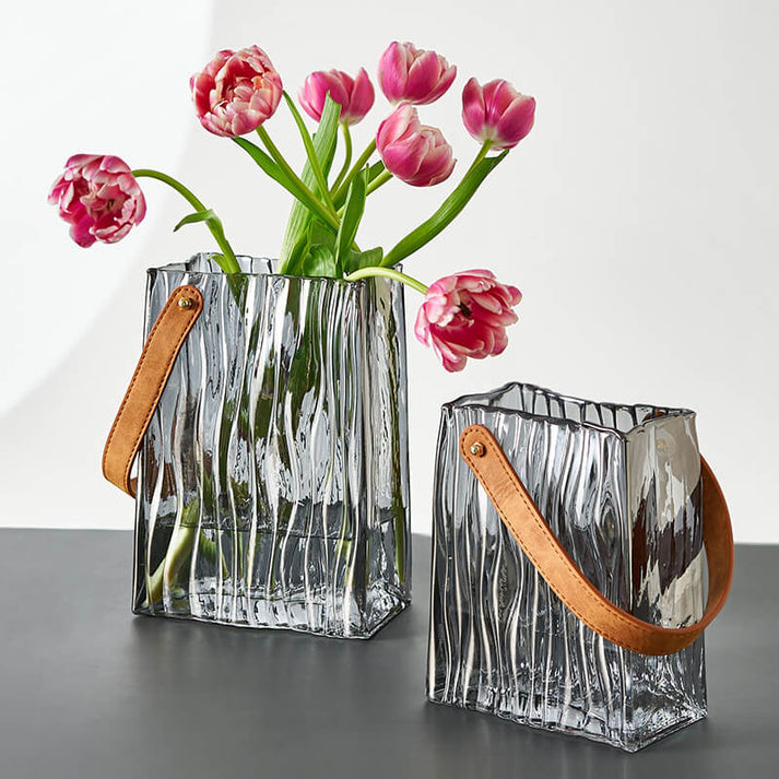 MOREUSHOP | Light Luxury Portable Glass Vase – Moreushop®