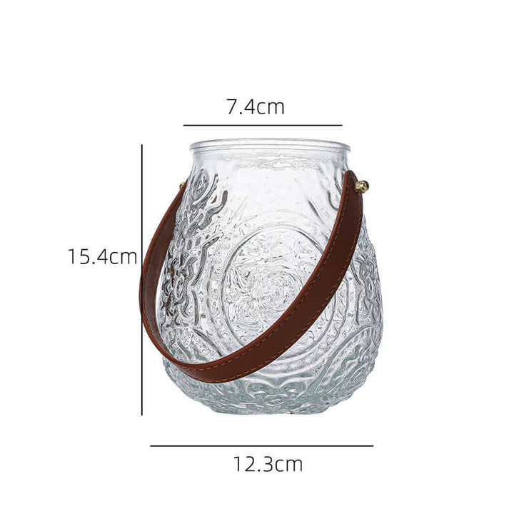 MOREUSHOP | Simple Embossed Glass Vase – Moreushop®