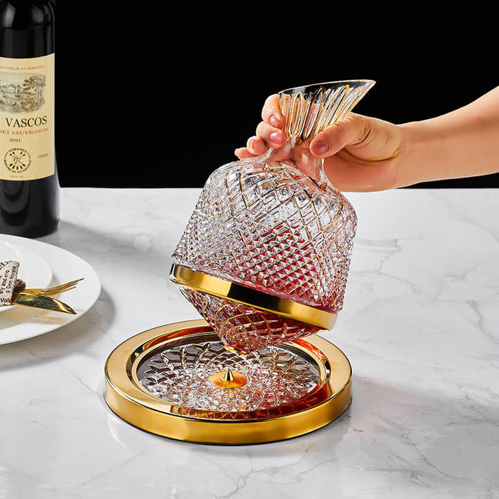 MOREUSHOP | Tumbler Rotating Wine Decanter – Moreushop®