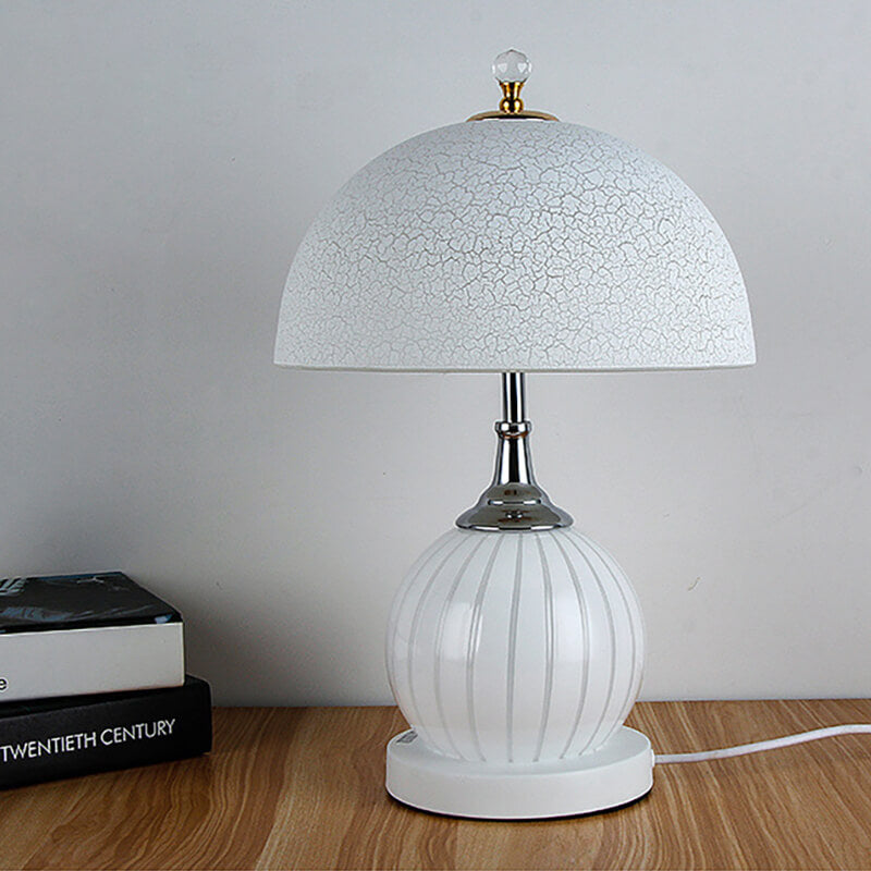MOREUSHOP | Vintage Glass Crackle Table Lamp – Moreushop®