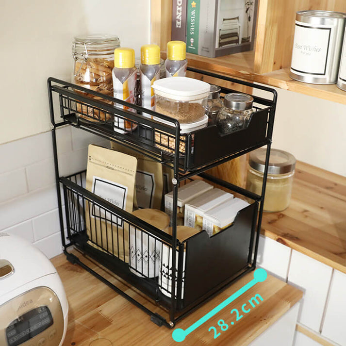 MOREUSHOP | Household Kitchen Storage Iron Rack – Moreushop®