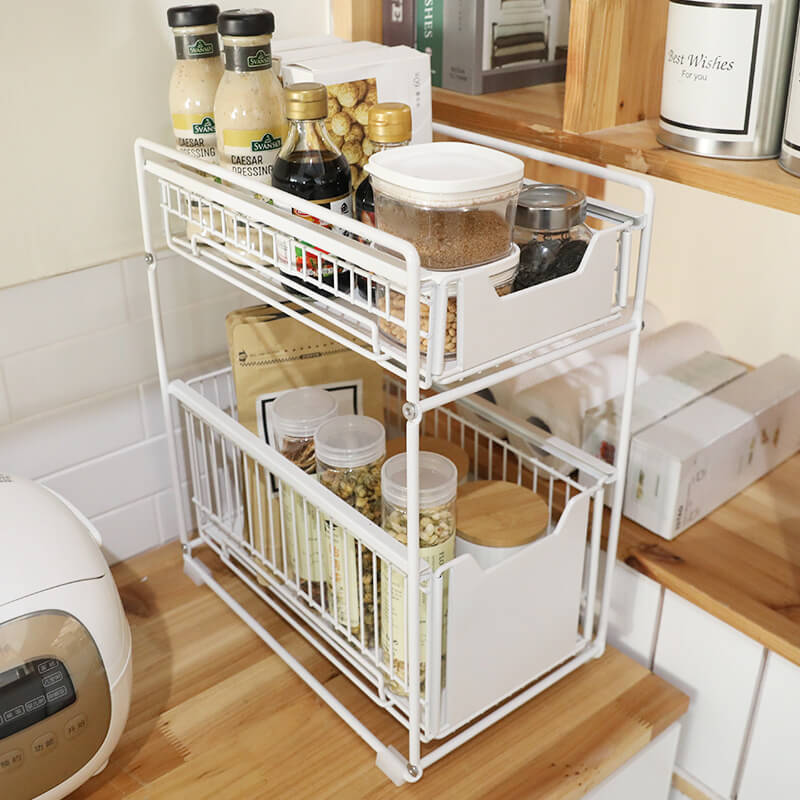 MOREUSHOP | Household Kitchen Storage Iron Rack – Moreushop®