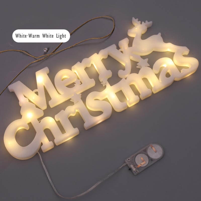 MOREUSHOP | LED Christmas Letters Night Light – Moreushop®