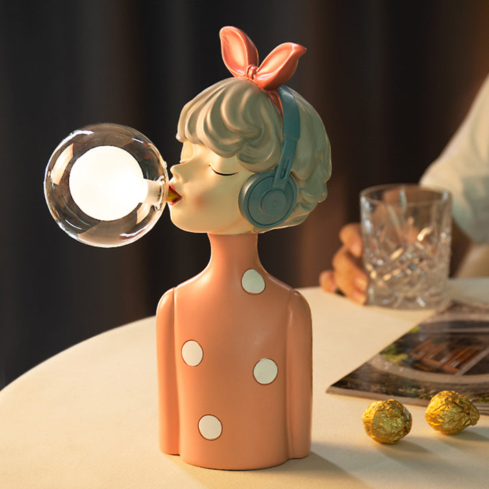 MOREUSHOP | Elegant Girl Resin Table Lamp – Moreushop®