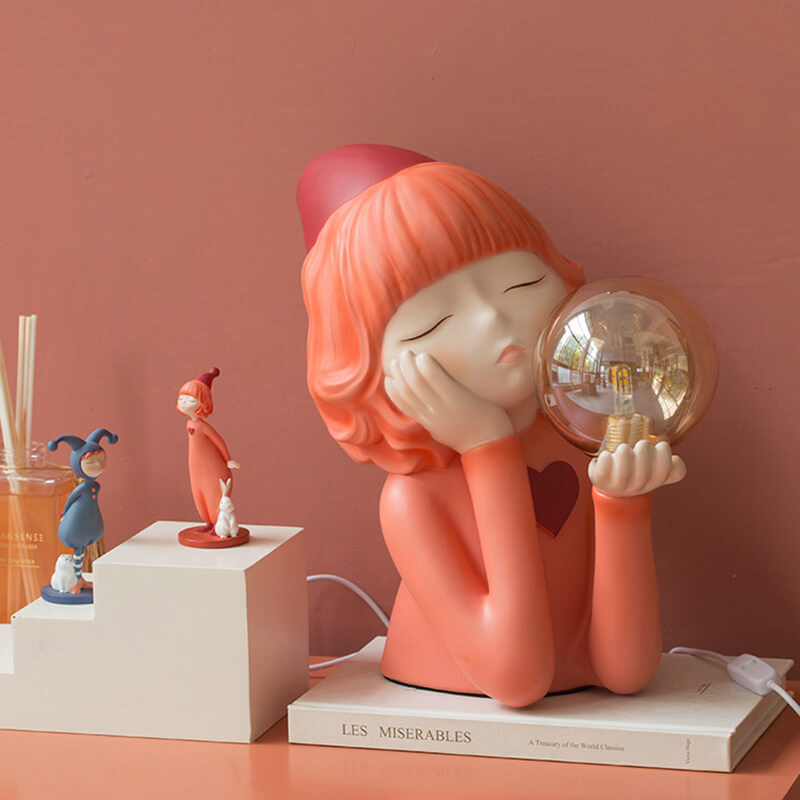 MOREUSHOP | Elf Girl Resin Table Lamp – Moreushop®