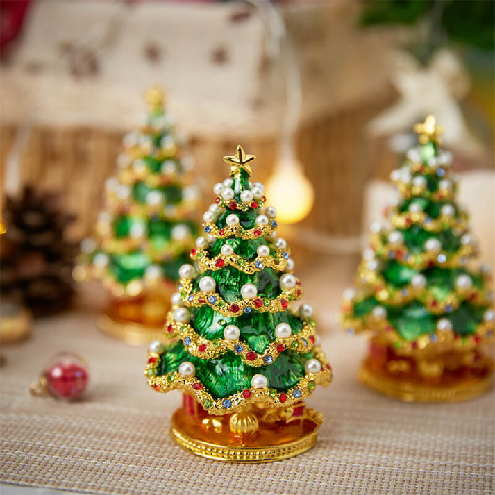 MOREUSHOP | Enamel Crystal Christmas Tree Decoration – Moreushop®