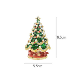 MOREUSHOP | Enamel Crystal Christmas Tree Decoration – Moreushop®