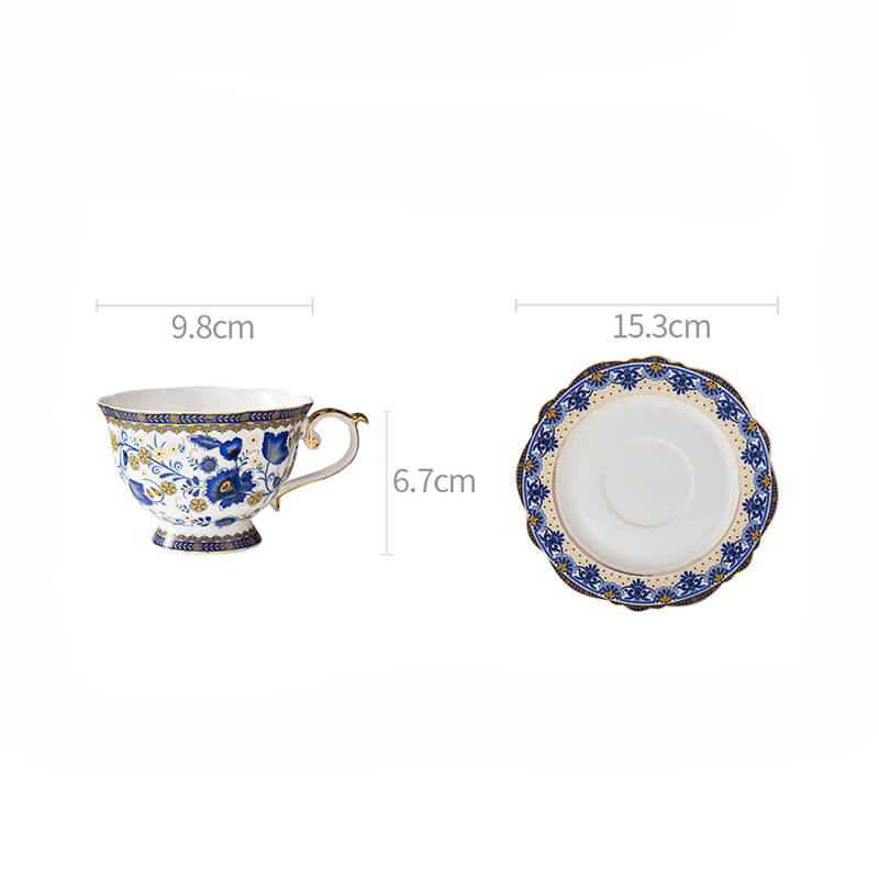 MOREUSHOP | Spring Floral Bone China Cup and Saucer – Moreushop®