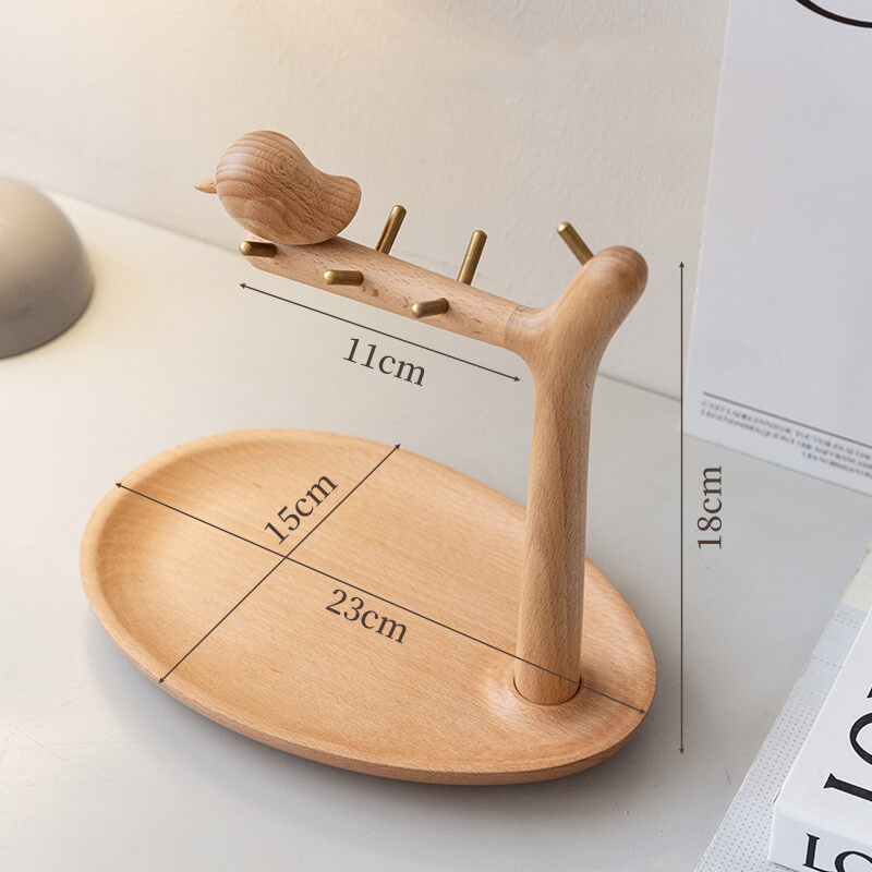MOREUSHOP | Wooden Bird Desktop Storage Rack – Moreushop®