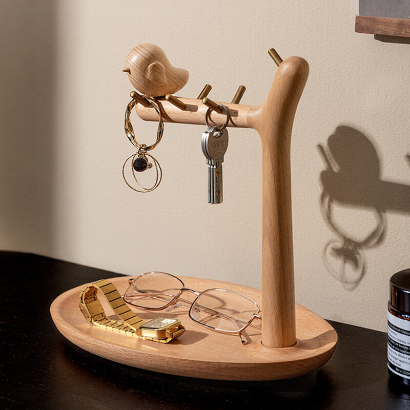 MOREUSHOP | Wooden Bird Desktop Storage Rack – Moreushop®
